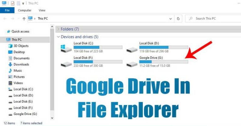 How to use Google Drive with Windows Explorer